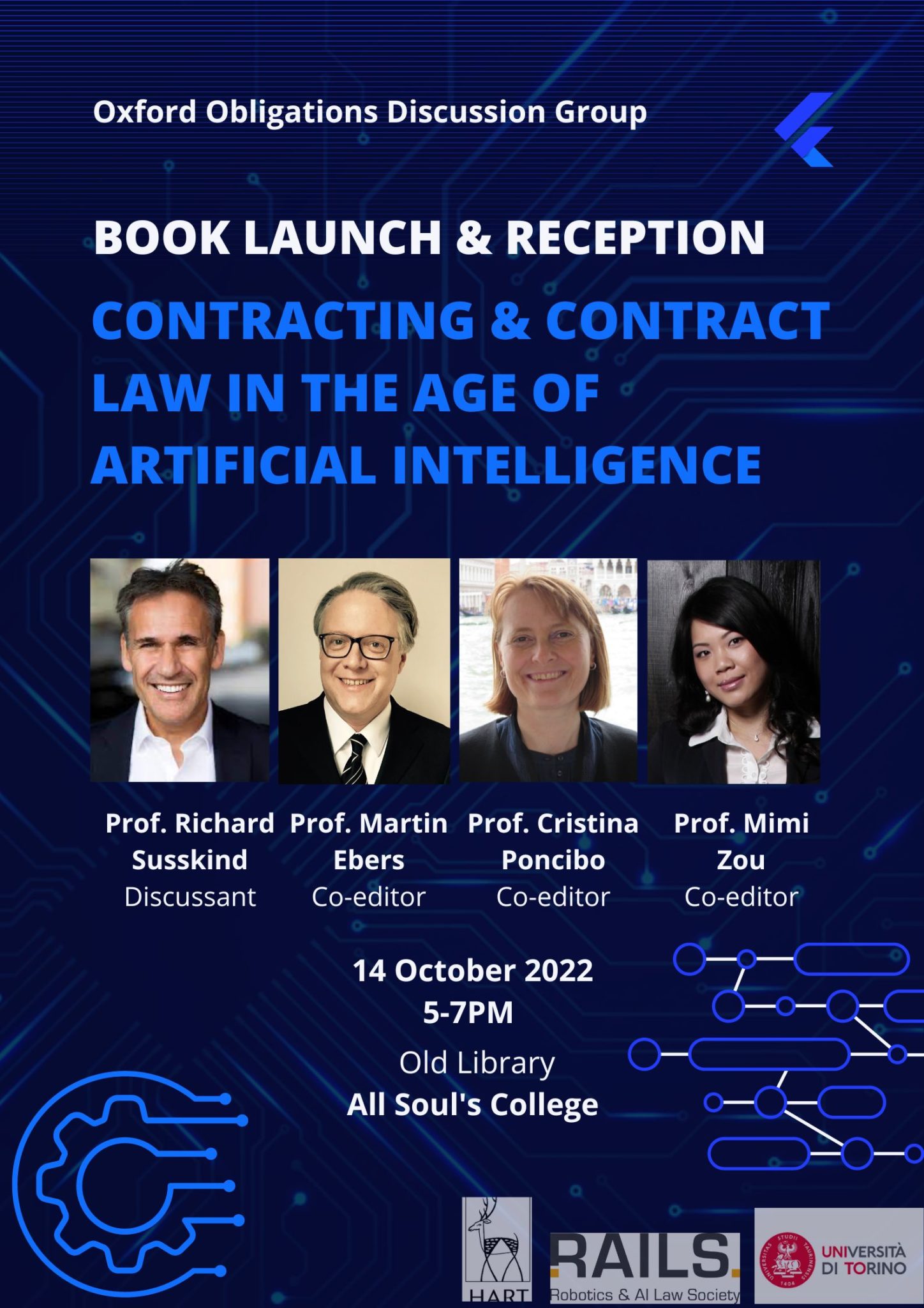 Oxford Book Launch: Contracting and Contract Law in the Age of Artificial Intelligence ...